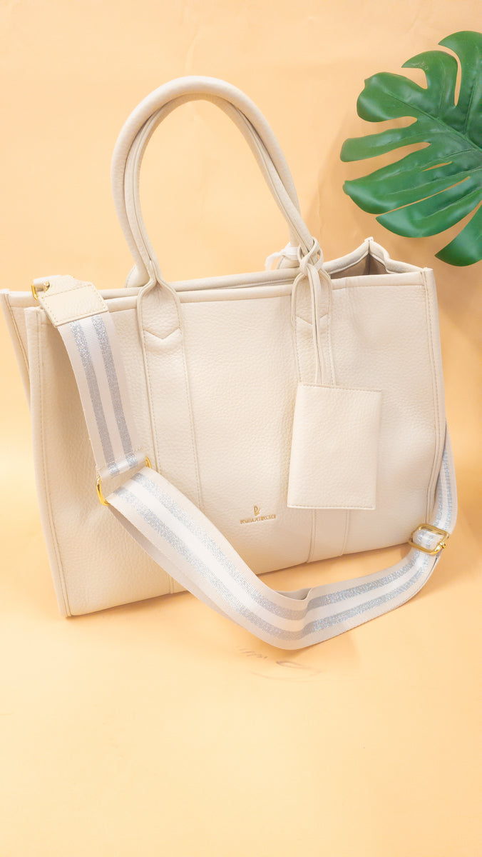 Karina Bag Strap- Cream – Suzsa Boutique